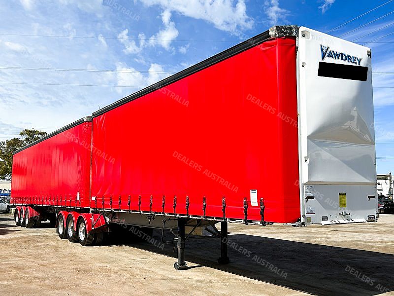 2009 Vawdrey 36 Pallet Flat Deck B Double Combination | Truck, Trailer ...