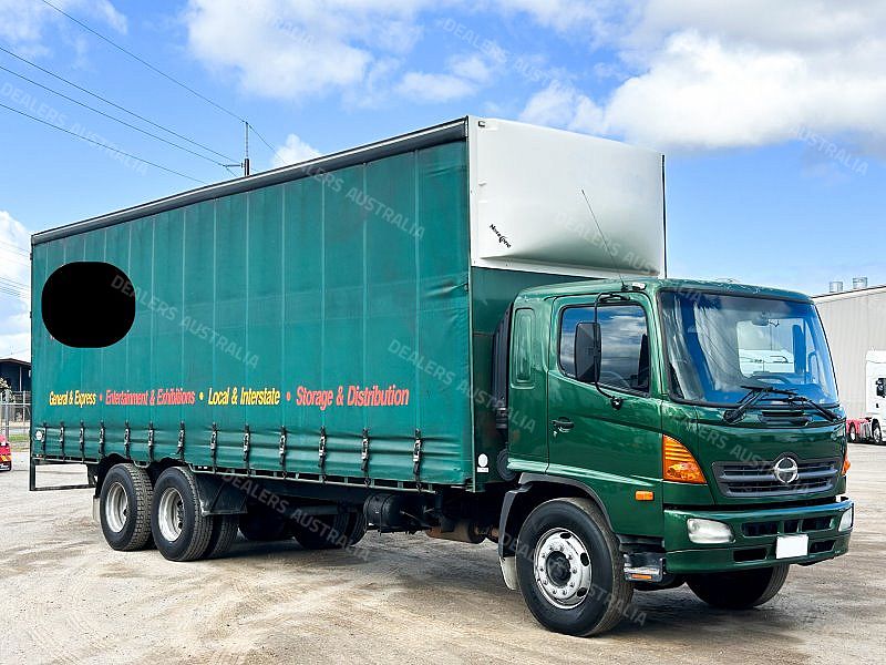 2006 Hino 500 GH 6x2 14 Pallet Curtain Side Truck | Truck, Trailer ...