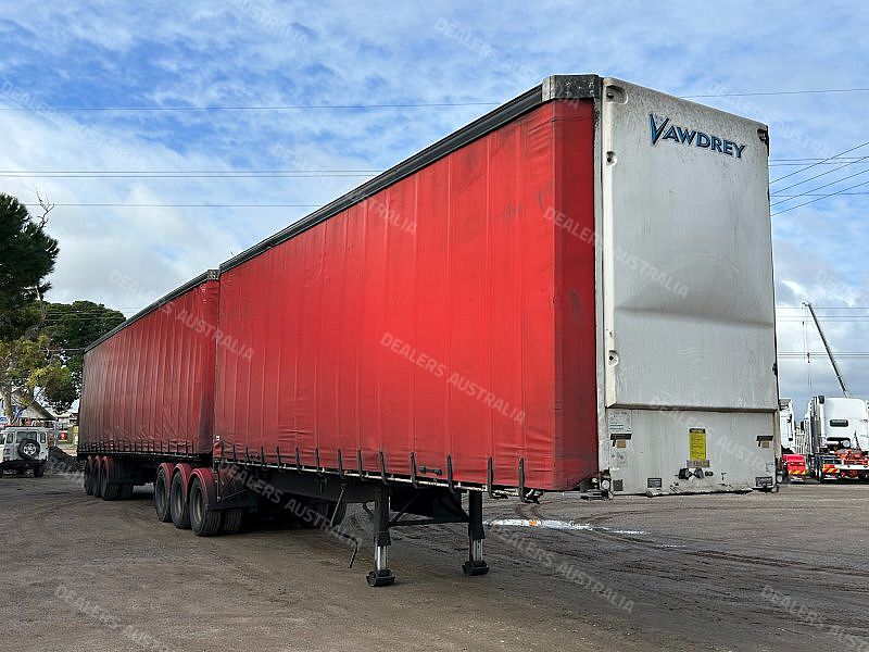 2009 Vawdrey 36 Pallet Flat Deck B Double Combination | Truck, Trailer ...