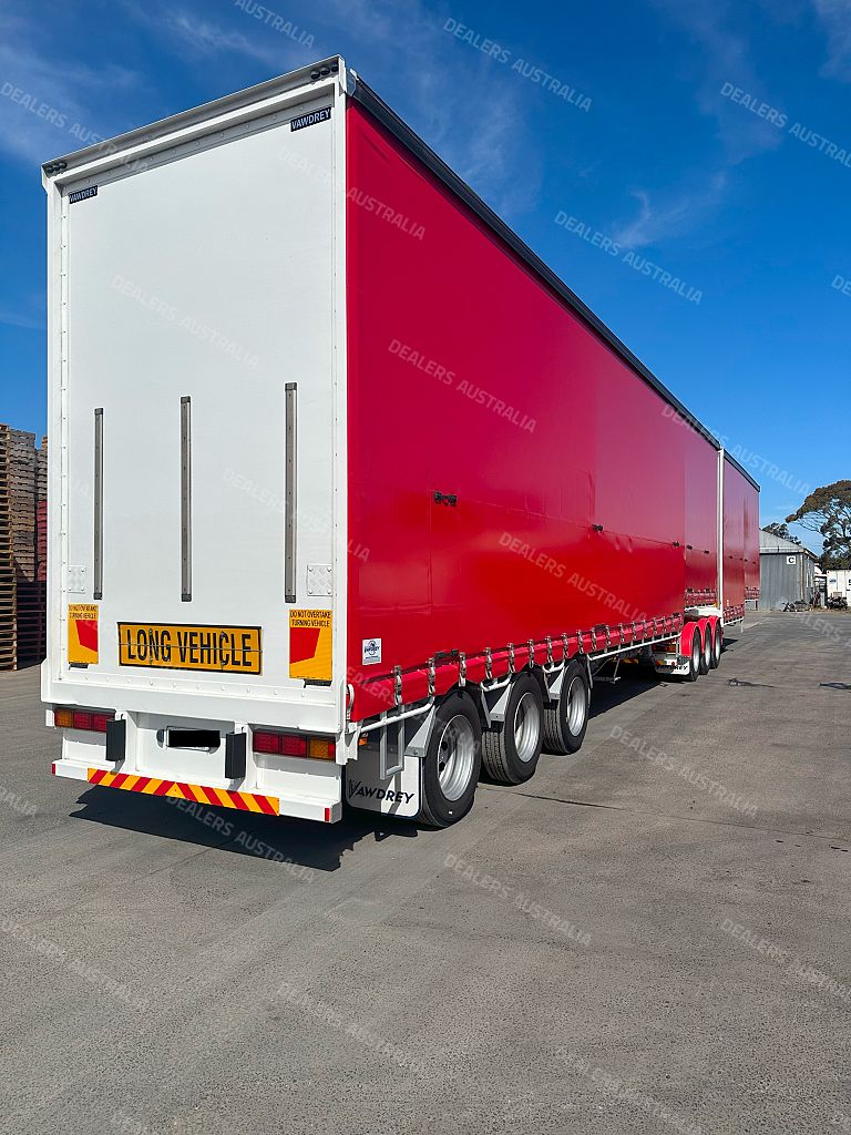 2007 Vawdrey Drop Deck Curtain Sider 32 Pallet B – Double Combination ...