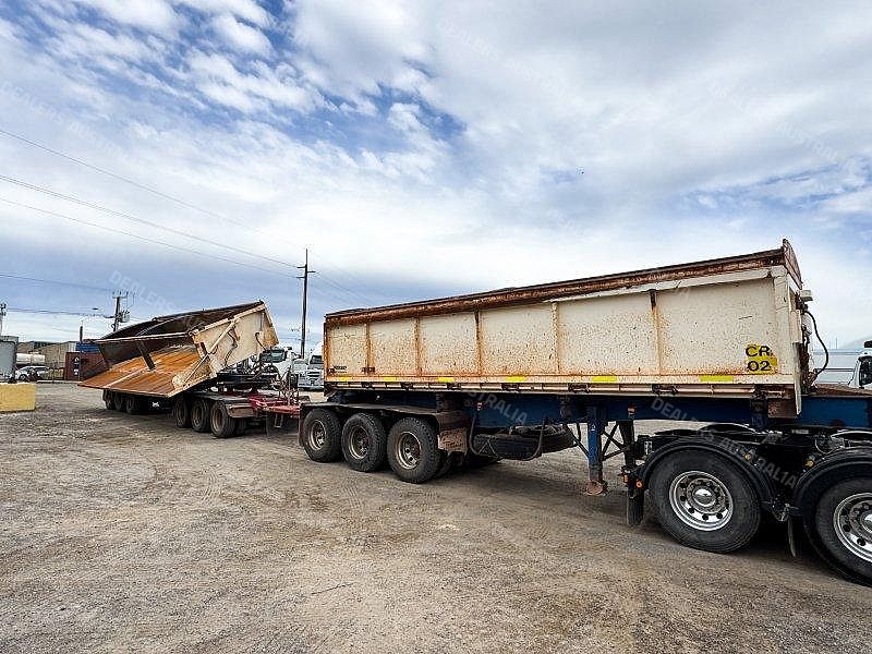 2012 Triad Side Tipper Combination With Freightmaster Cd3 3 Axle Dolly ...