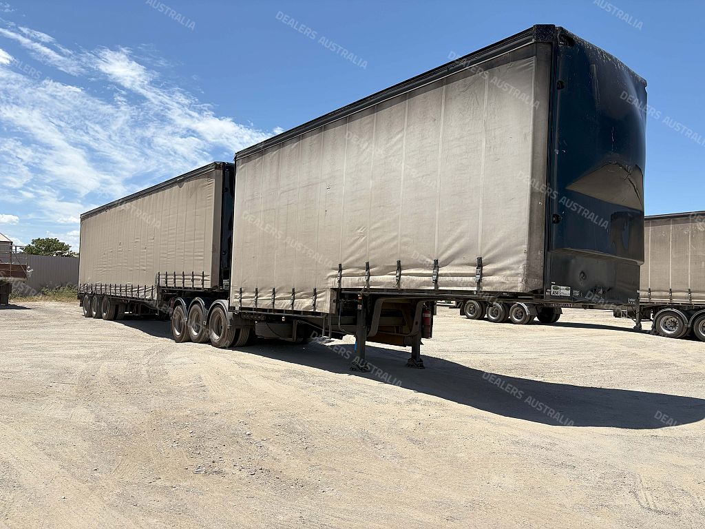 2004 Vawdrey Drop Deck Tautliner B Double Combination | Truck, Trailer ...