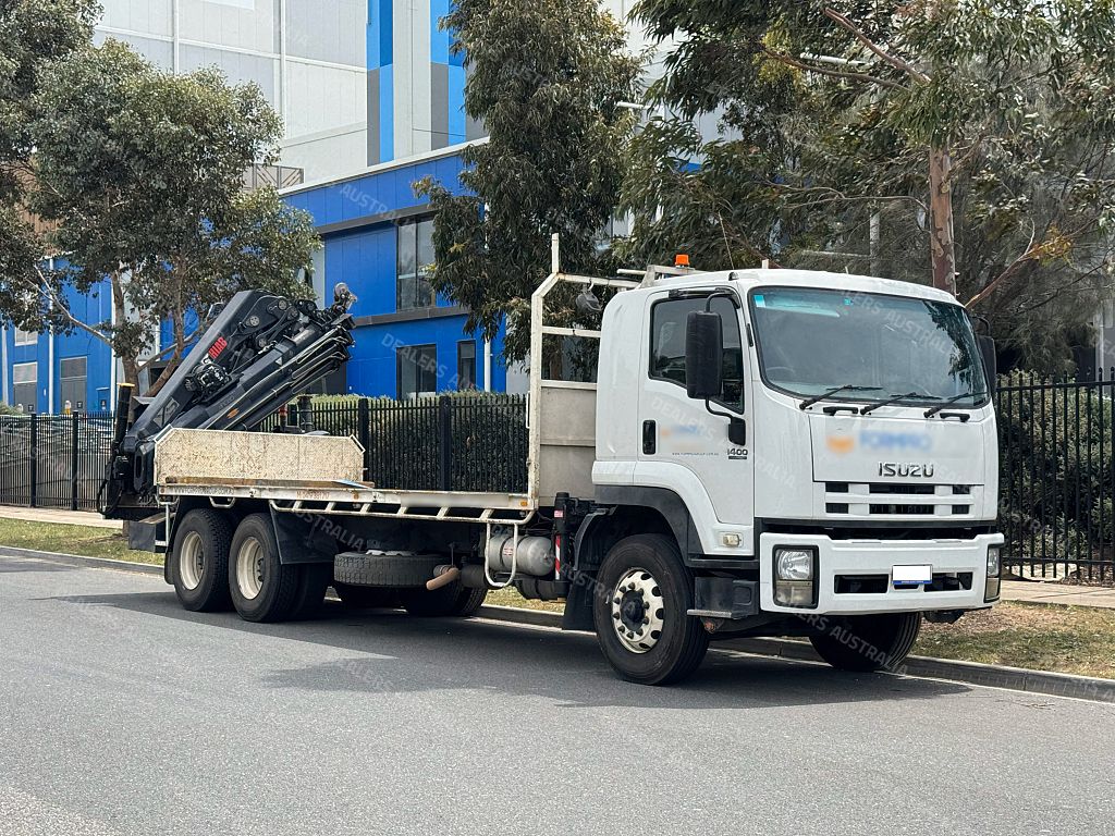 2008 Isuzu FVZ LWB 4x2 Rigid Truck with 2007 HIAB 244 EP-5 Hi Duo Crane ...