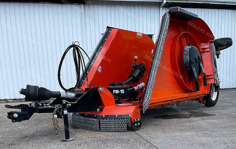 New Titan / IronCraft 15' foot Folding Tractor Slasher FW15 [1000 PTO ...